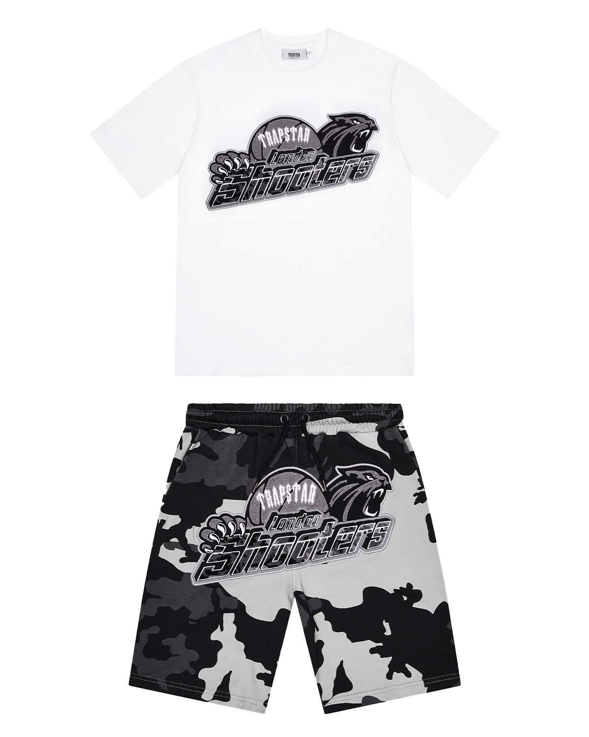Shooters Shorts Set - Black Camo – Trapstar London