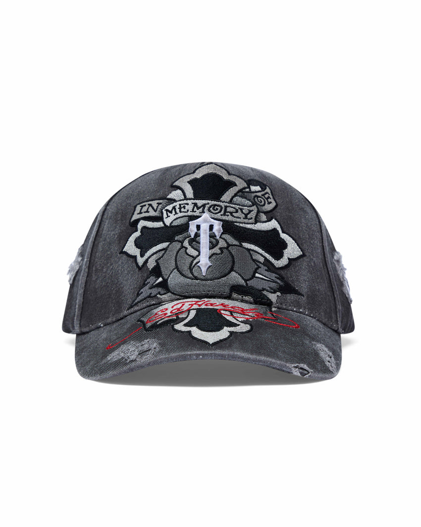 Trapstar x Ed Hardy Cross Cap - Grey – Trapstar London