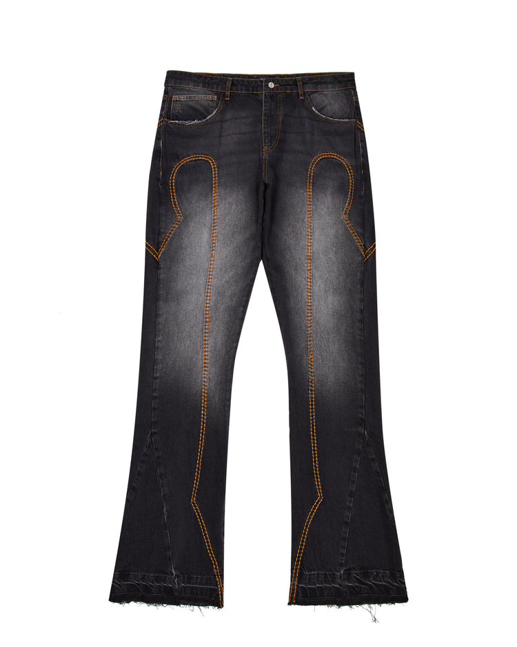 Trapstar Irongate T Panel Denim Jeans - Washed Black – Trapstar London