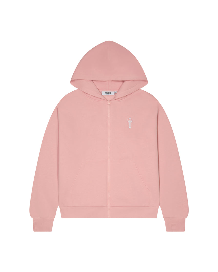 Foundation Zip Through Hoodie - Pink – Trapstar London