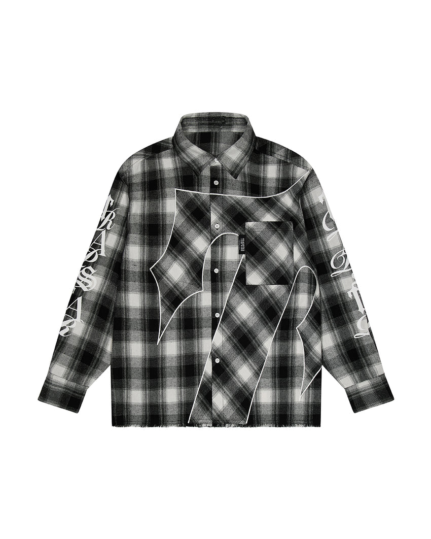 Trapstar Hyperdrive Flannel Shirt - Brown/Red – Trapstar London